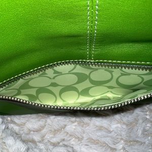 Coach | Bags | Coach Fold Clutch Lime Green | Poshmark